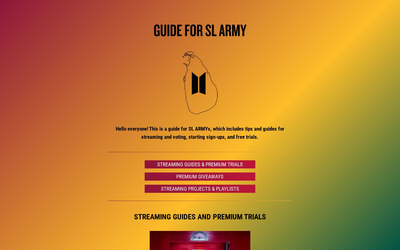 Guide for SL ARMY